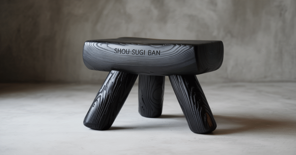 Shou Sugi Ban Wooden Stool Tutorial: Japanese Charred Wood Technique ...