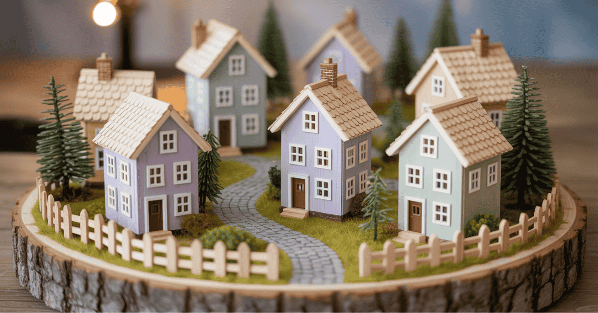 Small Wooden Houses Craft Tutorial: Build Miniature Wooden Homes for ...